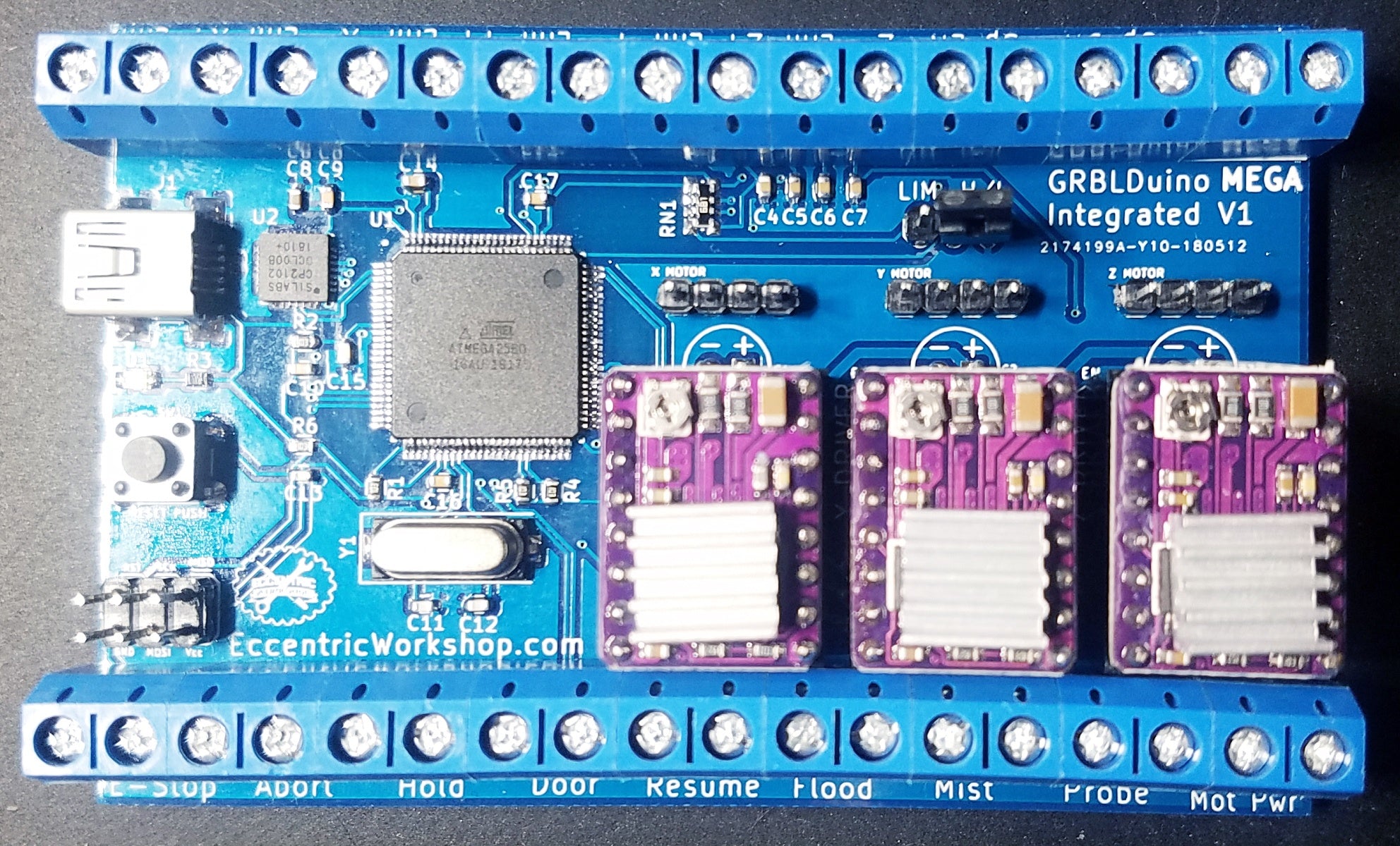 Grblduino Mega Integrated V1 Cnc Controller The Eccentric Workshop
